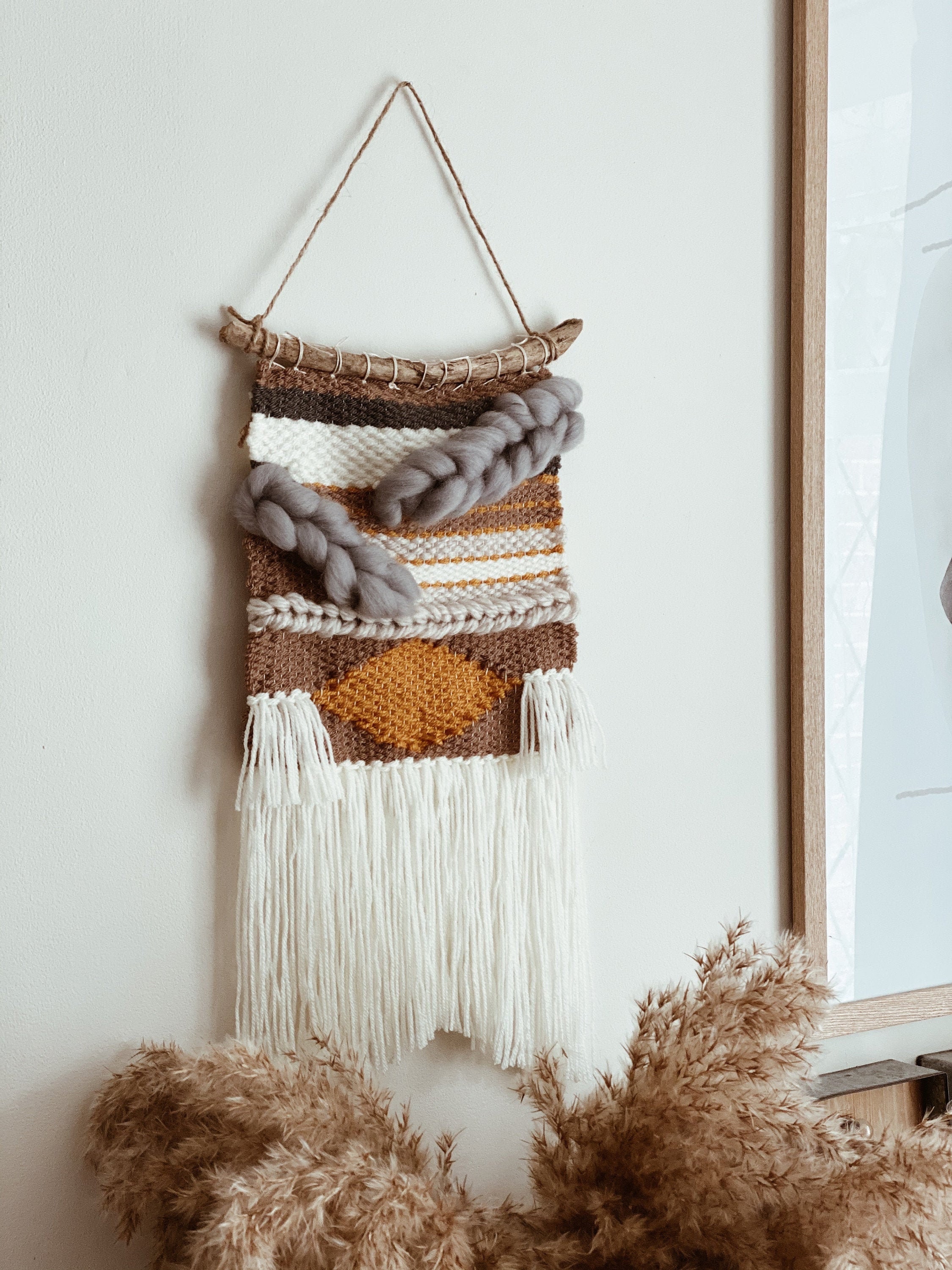 Woven Wall Hanging Weaving Wall Hanging Wall Decor Wool - Etsy