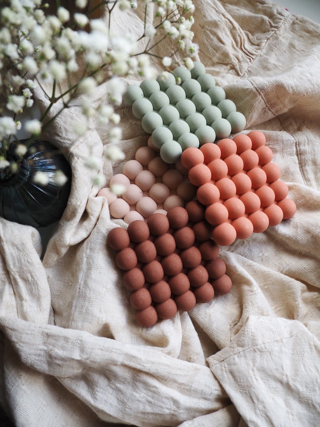 Bubble Coaster, Jewellery Stand, Jewelry Plate, Mug Coaster, Cup Plate ...