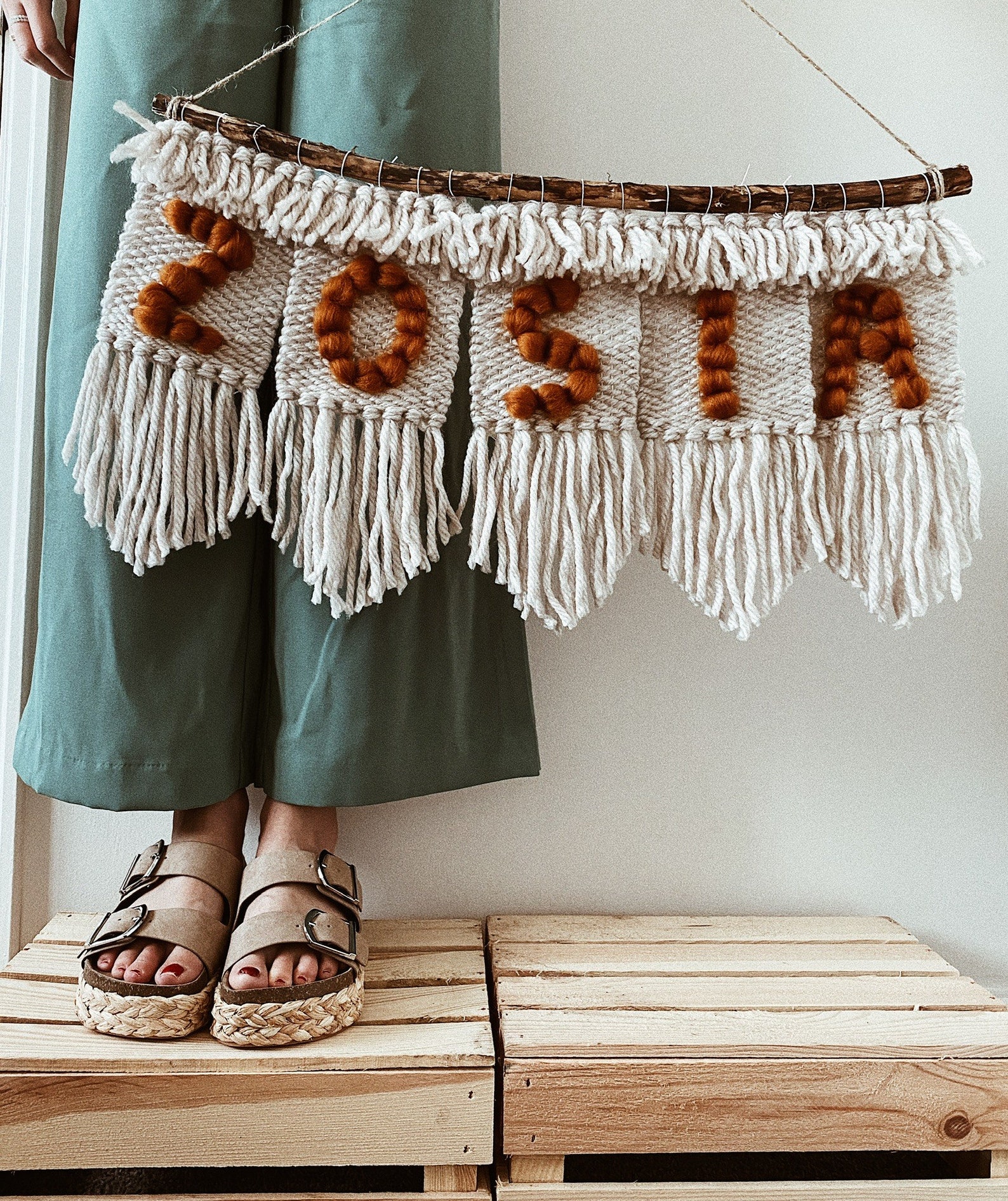 Weaving Wall Hanging Name Letters Weaving Wall Hanging Big | Etsy