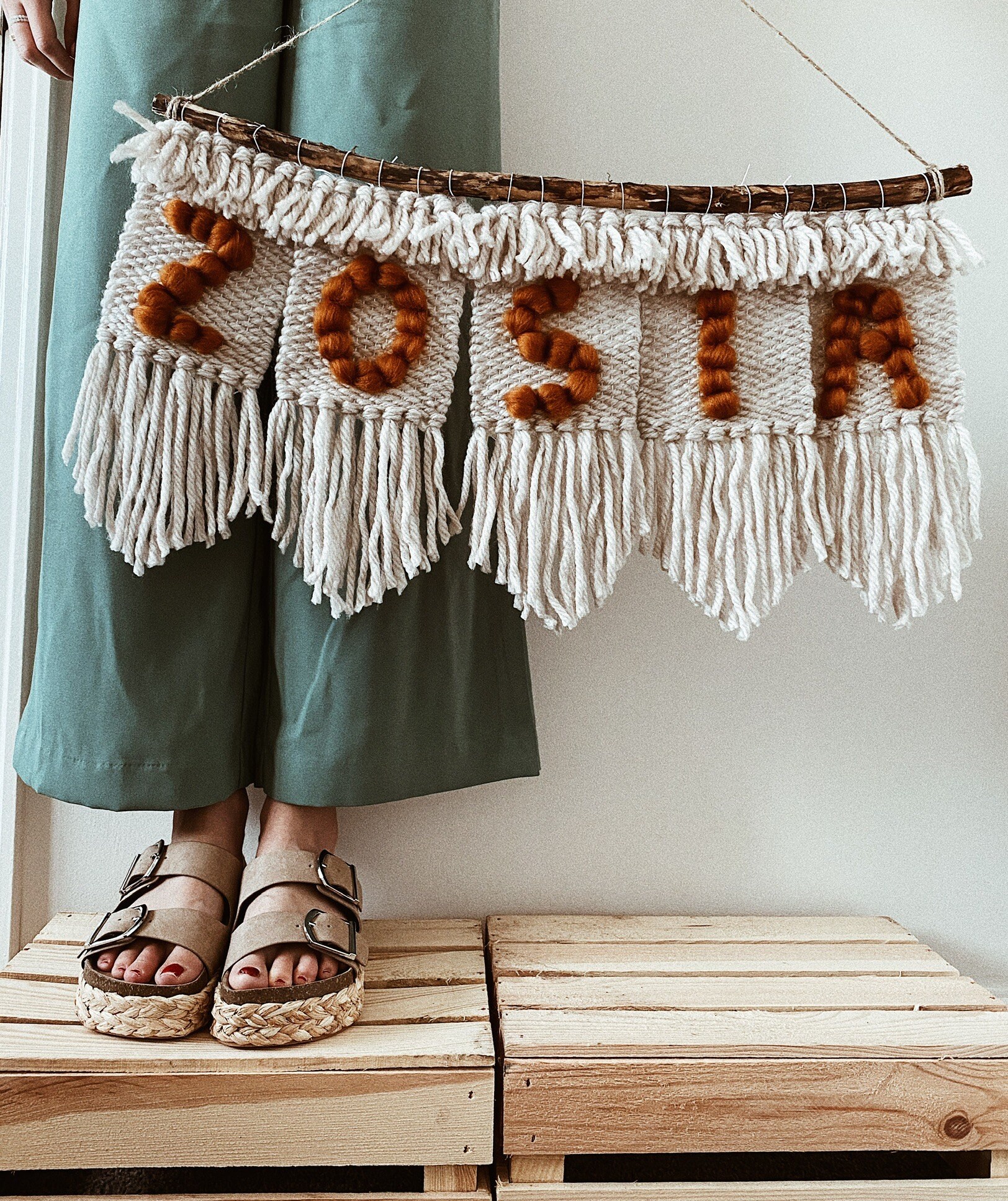 Weaving Wall Hanging Name Letters Weaving Wall Hanging Big - Etsy