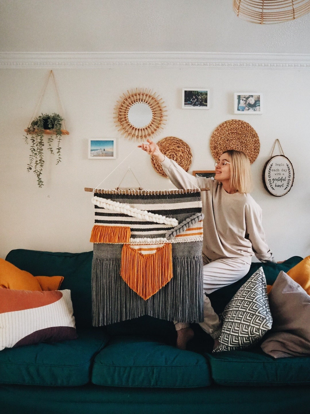 Large Weaving Wall Hanging, Wall Decor, Large Wall Decor, Woven Wall ...