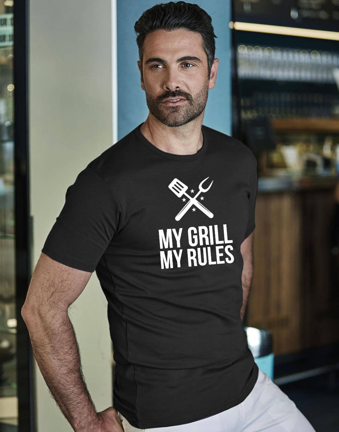 BBQ Shirt Grill Shirt Fathers Day Gift Funny Summer Shirts Mens Bbq ...
