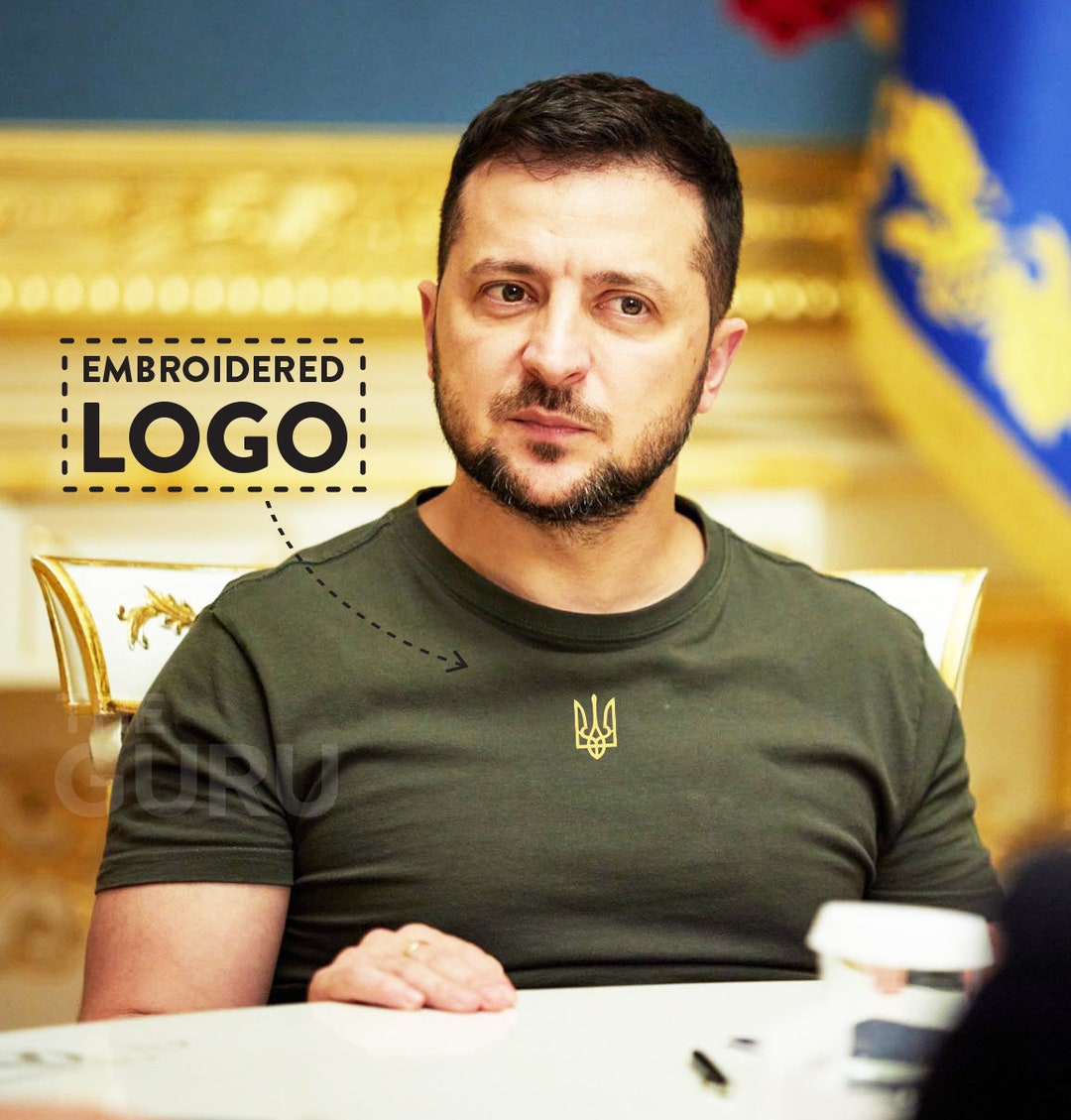 Zelensky Embroidered Shirt,ukraine Shirt,zelensky Shirt,embroidered ...