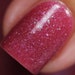 Berry Red Nail Polish With Rainbow Colorshifting Micro Flakies ...