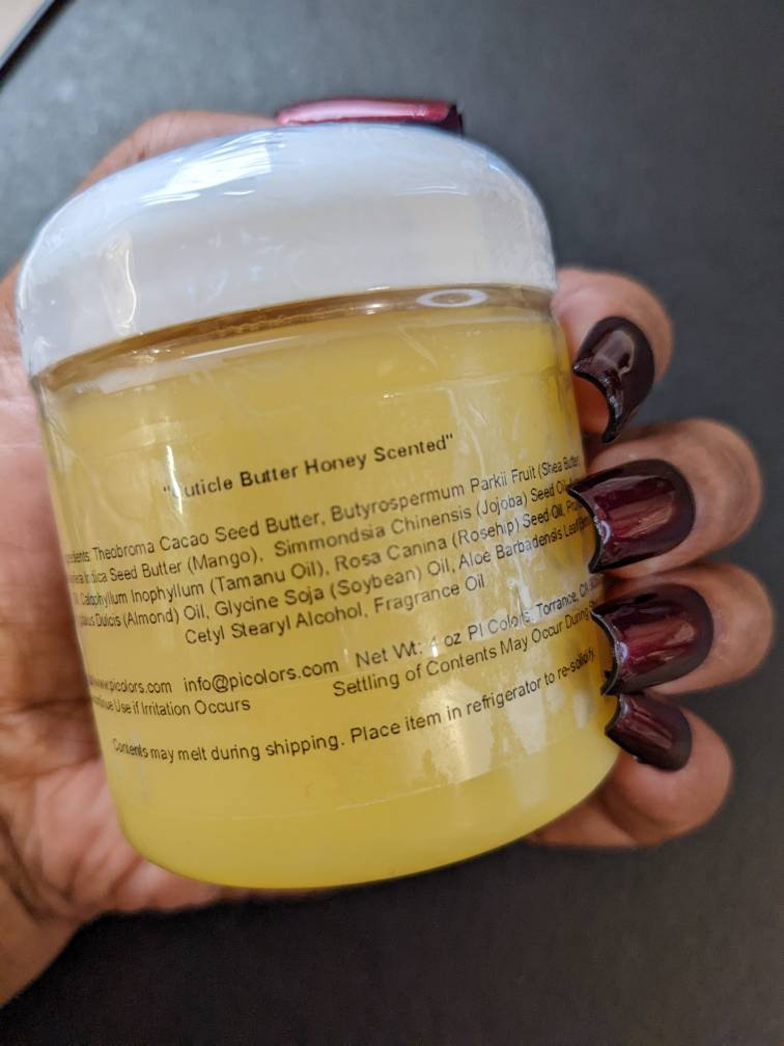 Large Size Honey Scented Cuticle Butter Balm for Nails and - Etsy