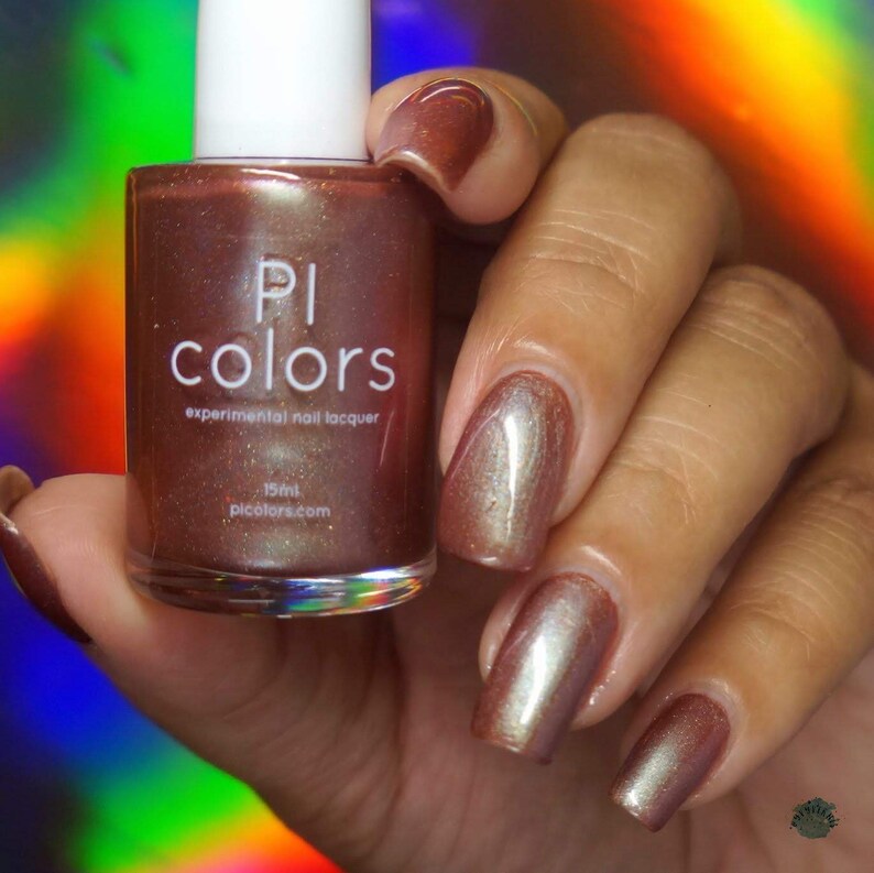 Beta Ceti.055 Red Nail Polish With Orange Cyan Multichrome | Etsy