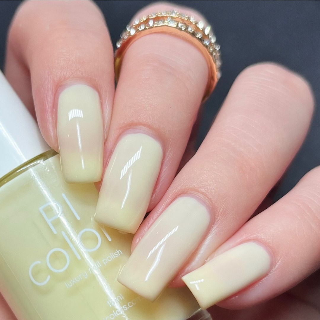 Yellow Nail Polish Pastel Yellow With Creme Finish Chiffon.400 - Etsy