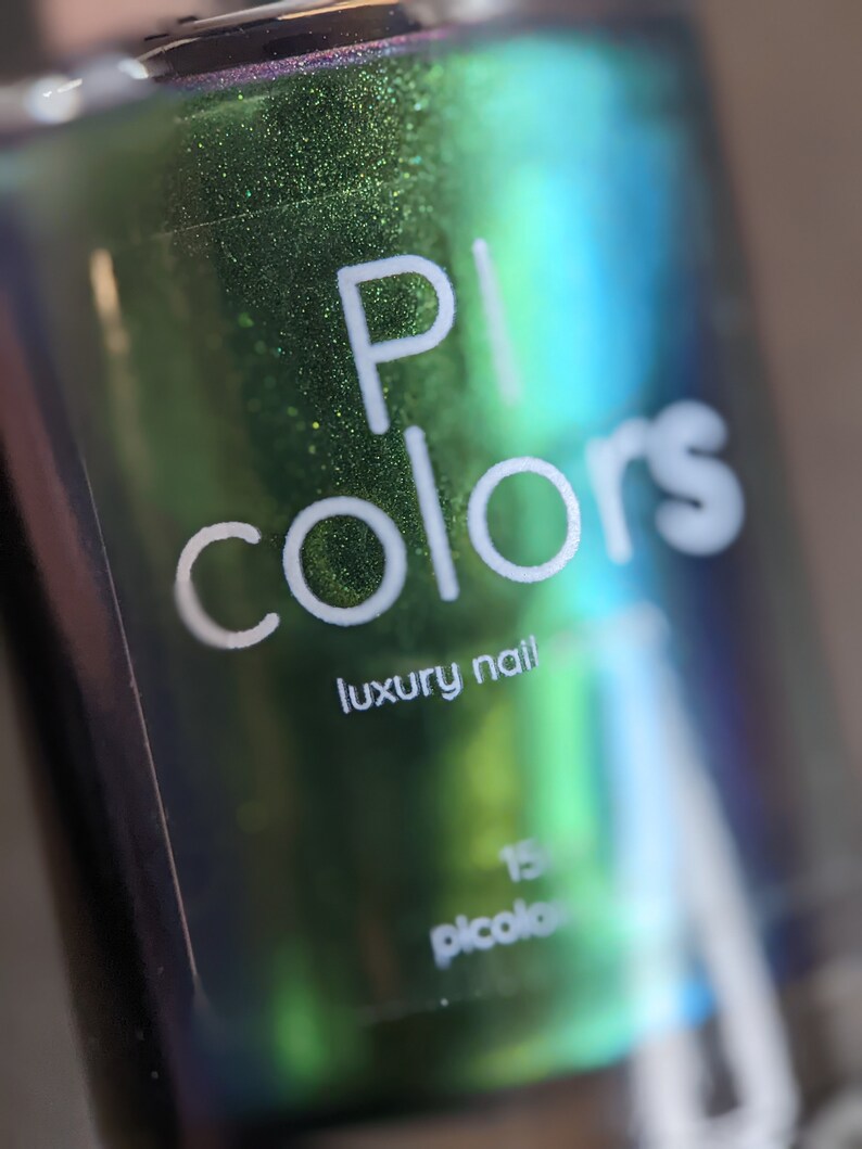 Multichrome Green Nail Polish With Green to Blue Colorshift | Green ...