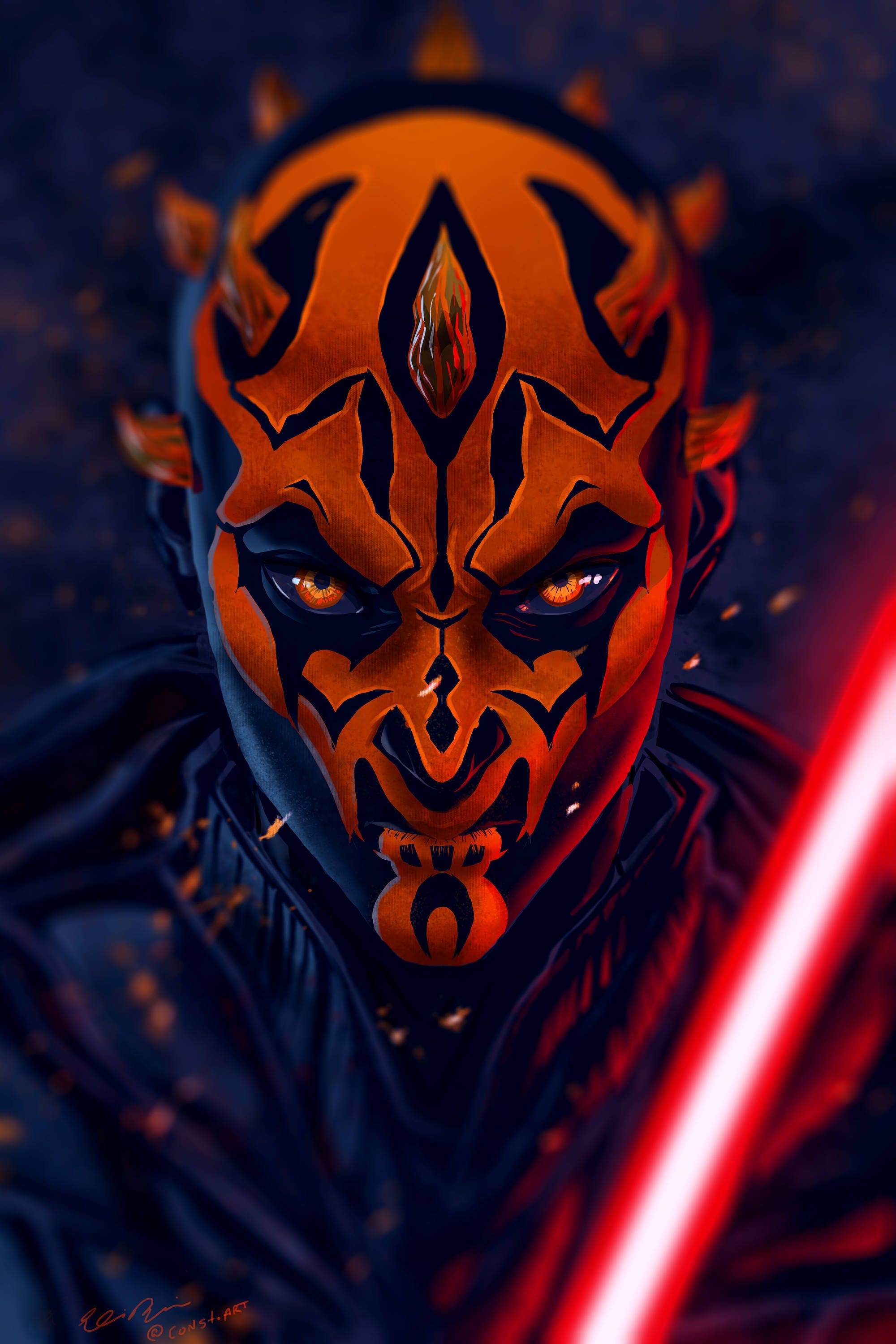 Darth Maul digital art | Etsy