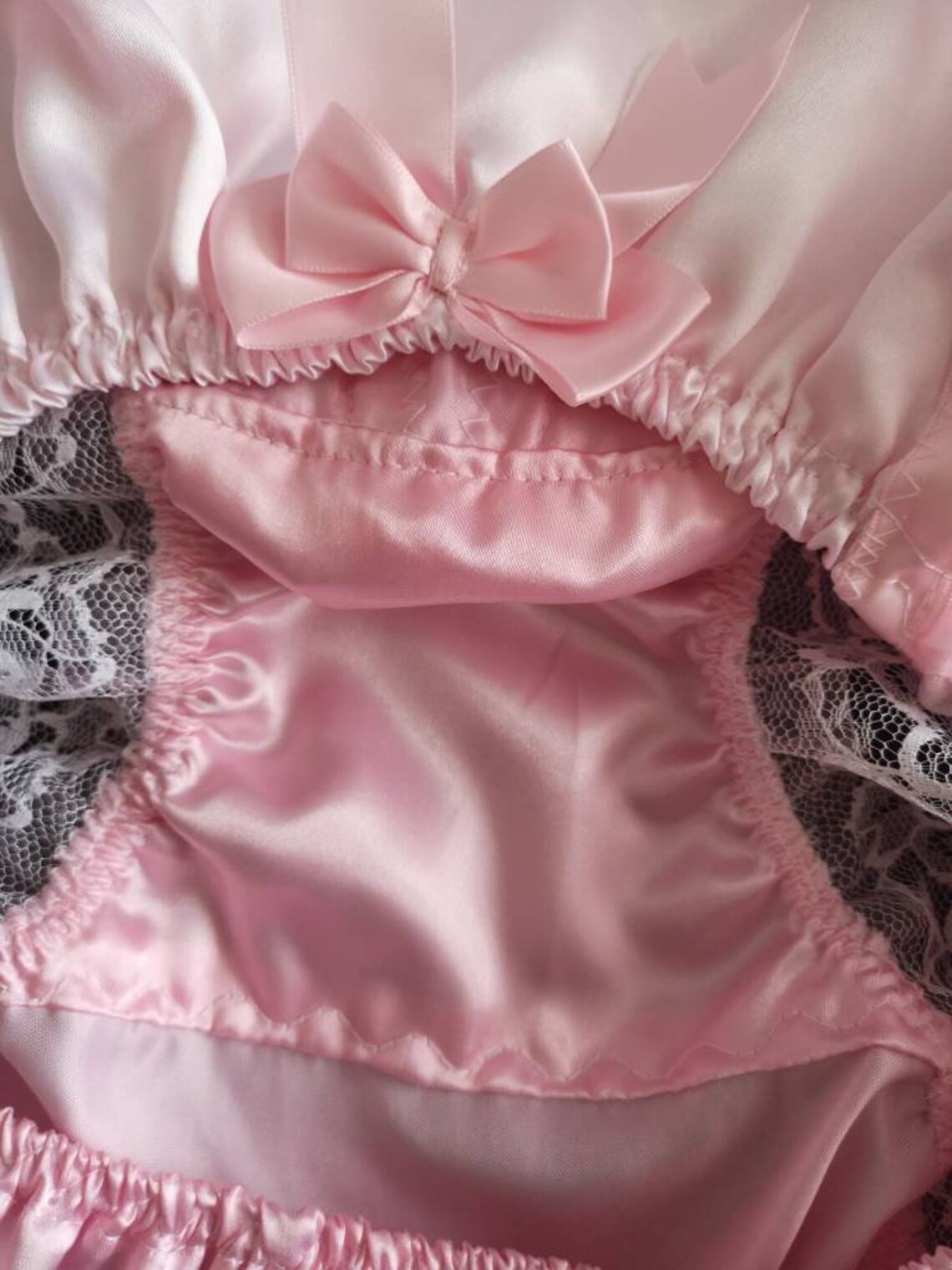 Baby Pink Fuller Fit Satin Knickers - Frilly Silky Sissy Panties. Made ...