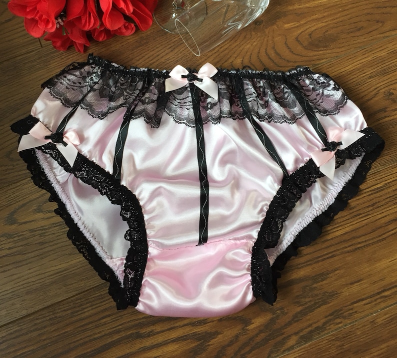 Pale Pink Satin Bikini Panties Softly Sensual Sissy Knickers Etsy