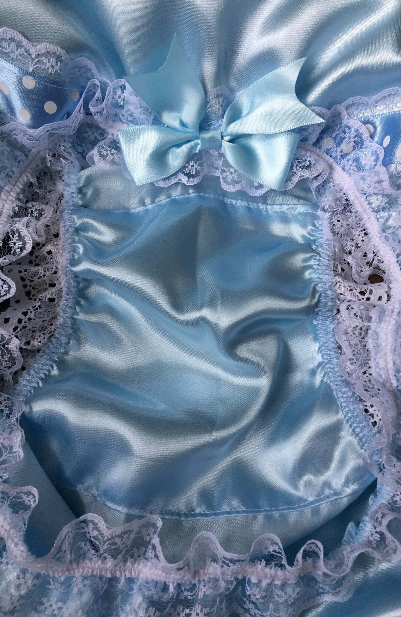 Baby Blue Bikini Panties/Sensually Soft Satin Sissy Knickers | Etsy