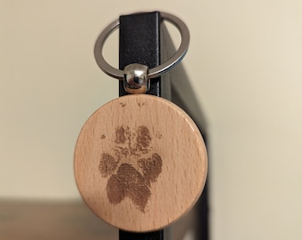 Dog Paw Print Keychain Your Actual Pet Paw Print Keychain Custom Pet ...