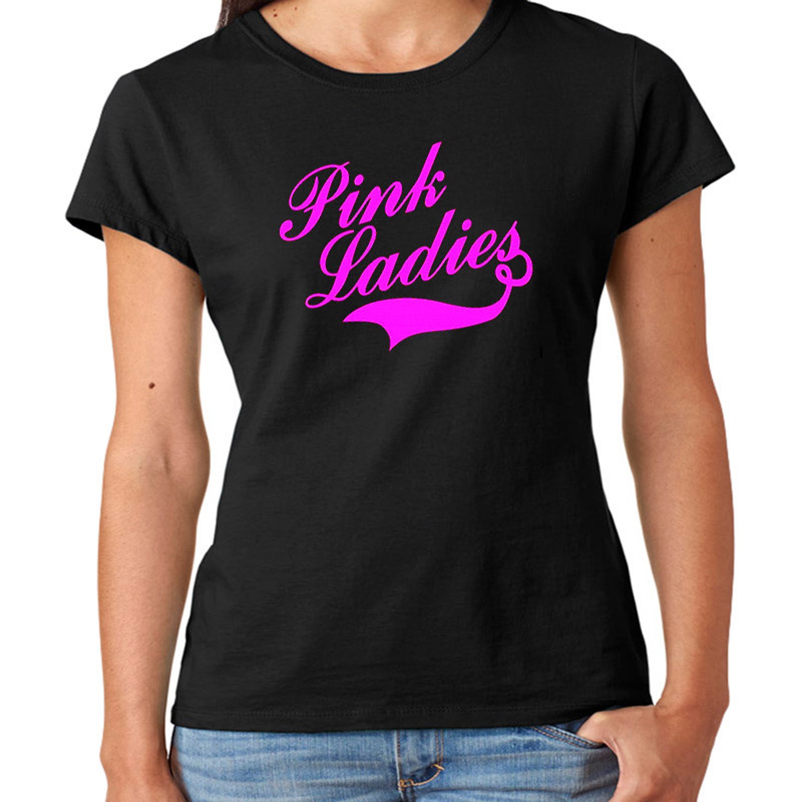 Pink Ladies Grease Film Women Girl T Shirt Different Sizes - Etsy