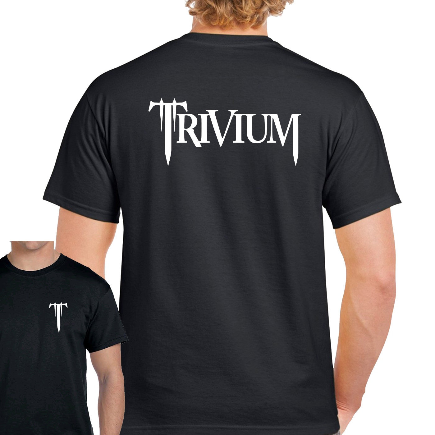 Camiseta hombre chico Trivium band men t shirt heavy rock | Etsy