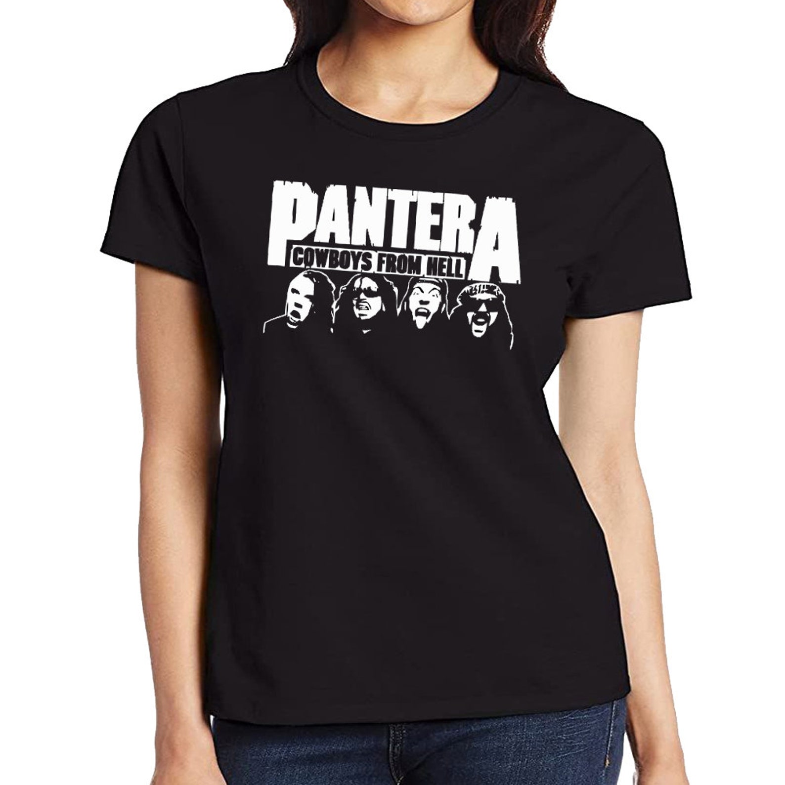Pantera band women t shirt different sizes | Etsy