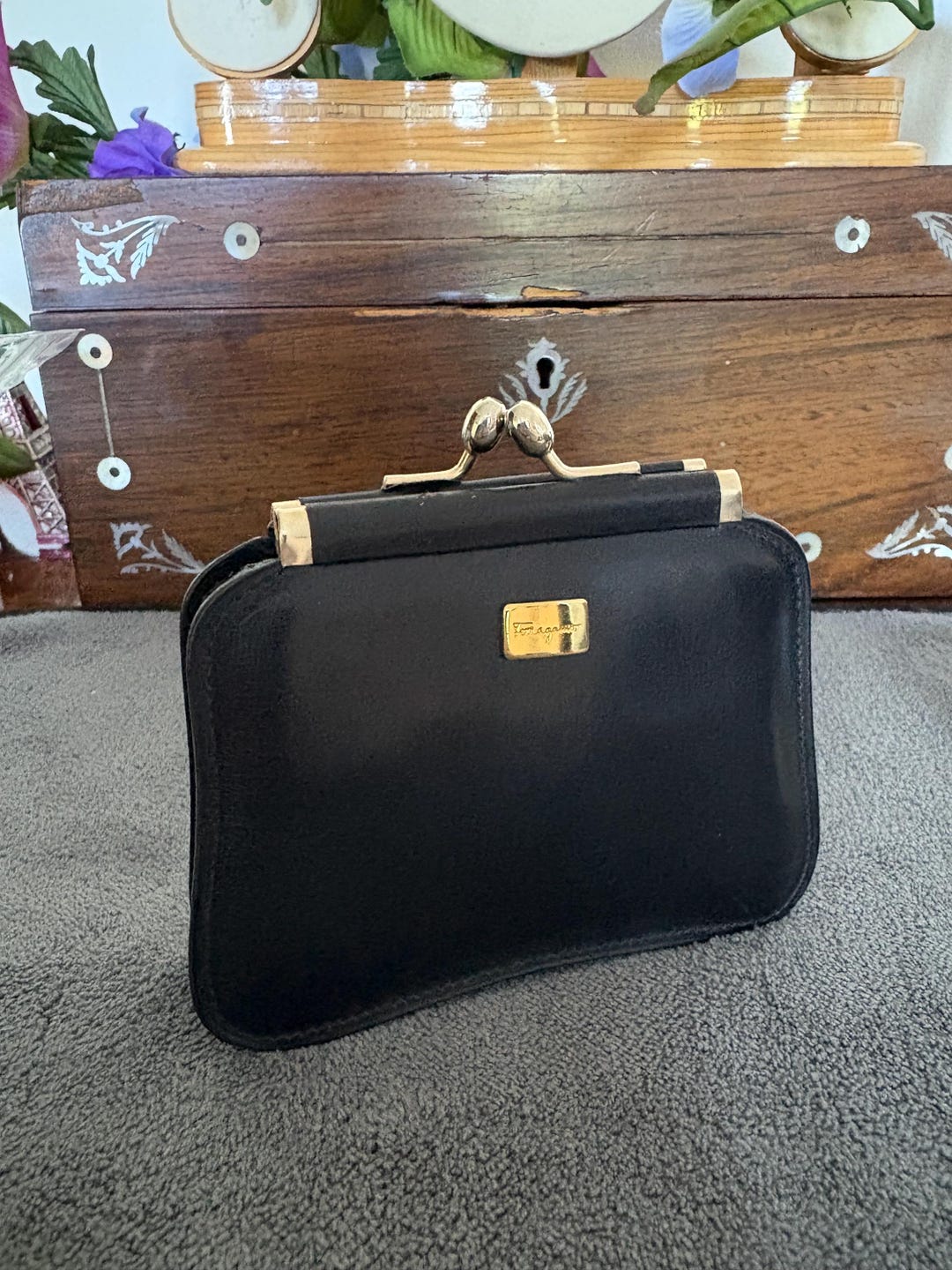 Small Vintage Salvatore Ferragamo Coin Purse - Etsy