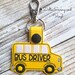 School Bus Keychain School Bus Key Fob Bus Driver Gift Back | Etsy