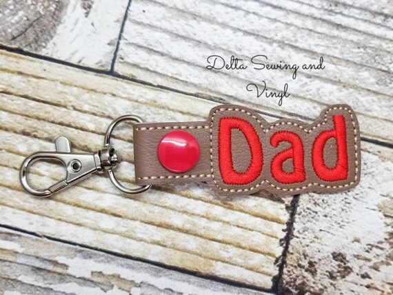 Dad Keychain Daddy Key Fob Father Keychain Grandpa | Etsy