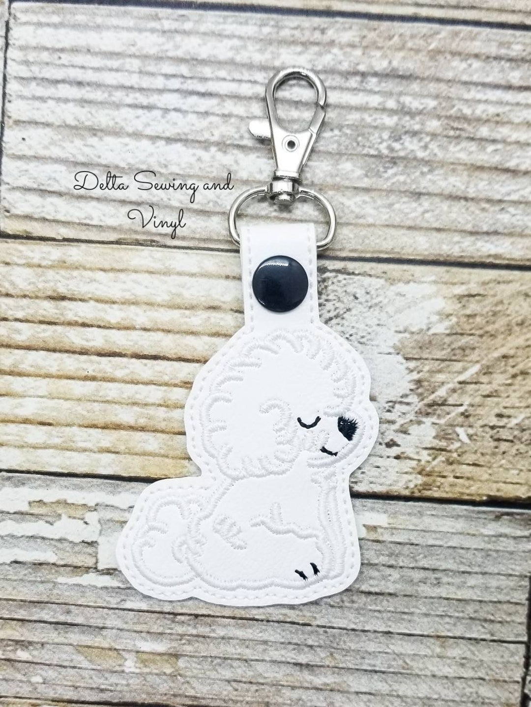 Bichon Frise Keychain, Dog Key Fob, Dog Keychain, New Puppy Gift ...