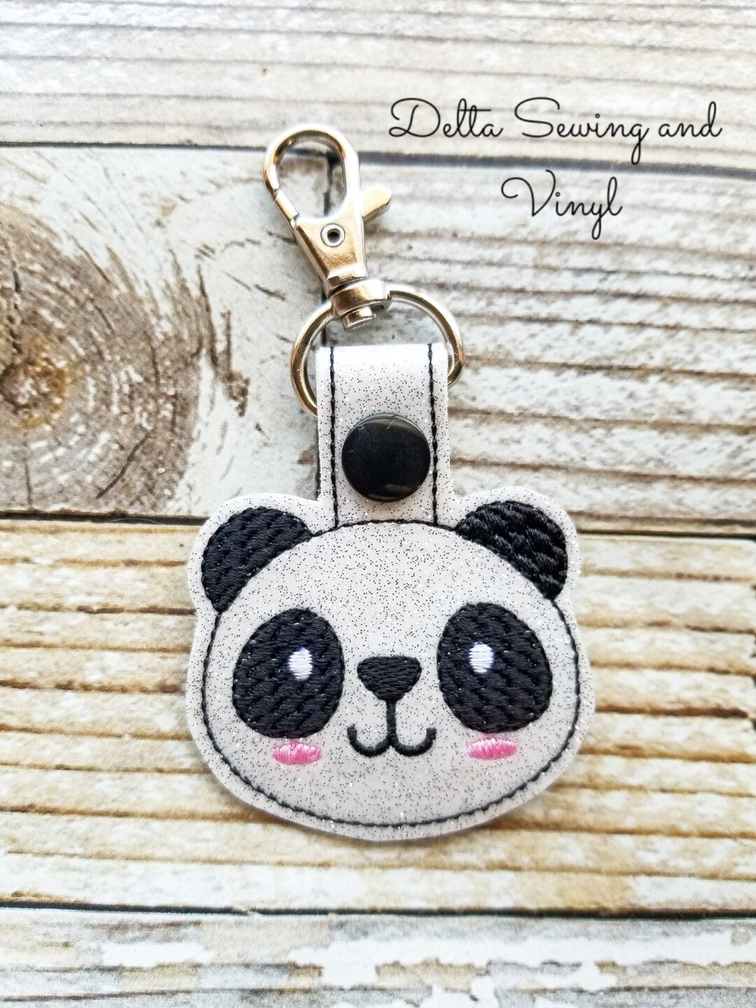Panda Bear Keychain, Panda Key Fob, Bamboo Charm, China Panda Zipper ...