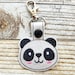 Panda Bear Keychain, Panda Key Fob, Bamboo Charm, China Panda Zipper ...