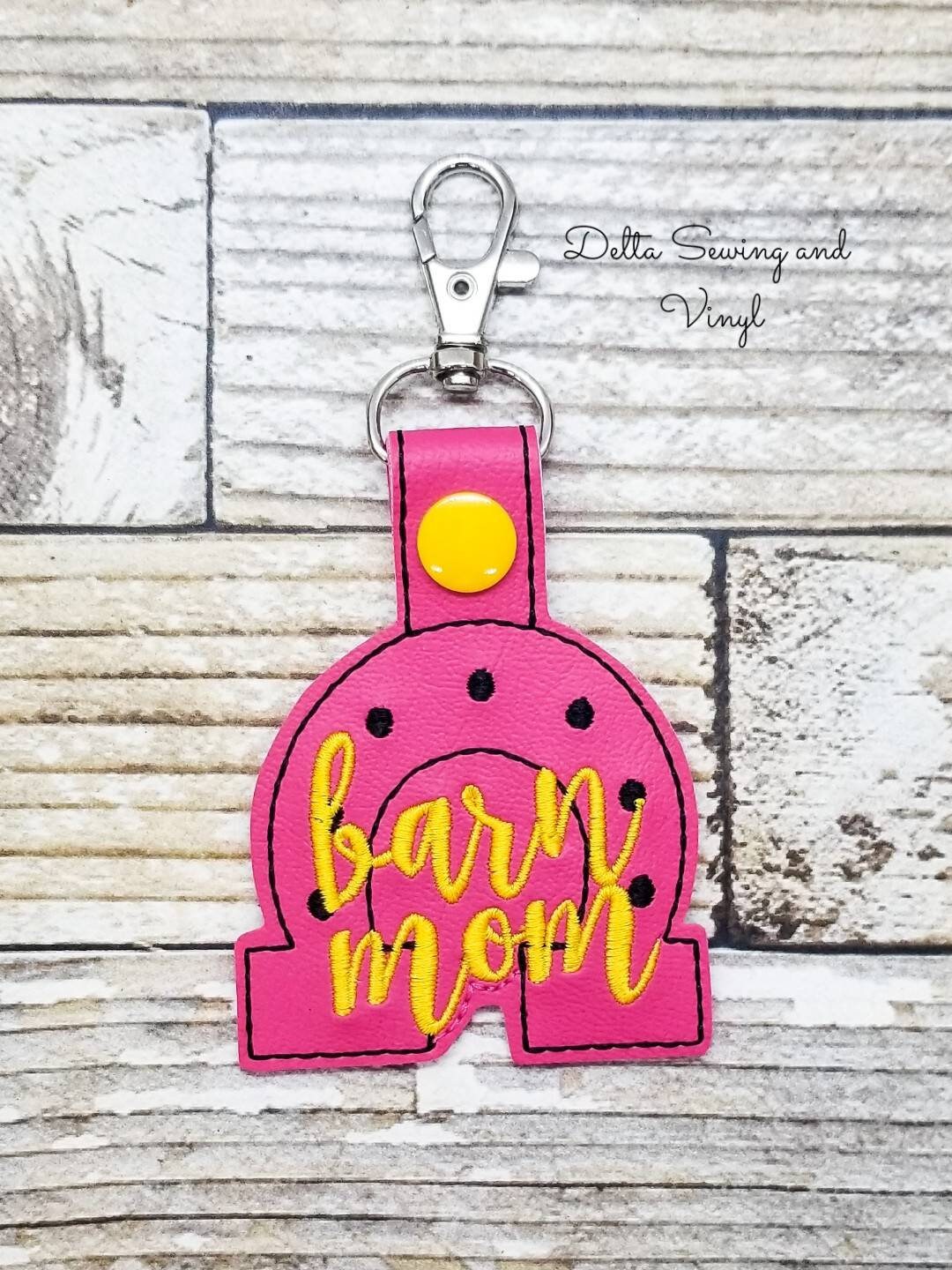 Barn Mom Keychain, Barn Mom Key Fob, Rodeo Mom Gift, Rodeo Mom Key Fob ...