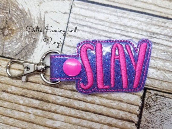 Slay Keychain Slay Key Fob Girl Boss Keychain Gift for | Etsy