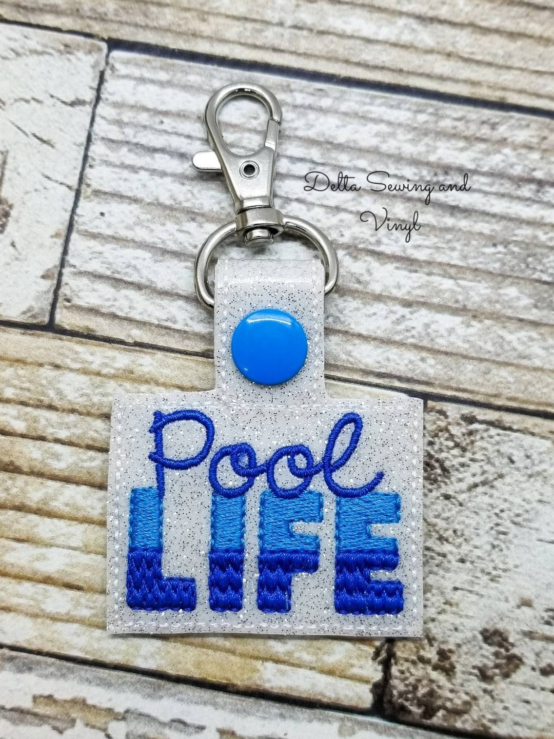 Pool Life Keychain, Swimming Pool Key Fob, Lake Life Charm, Vacation ...
