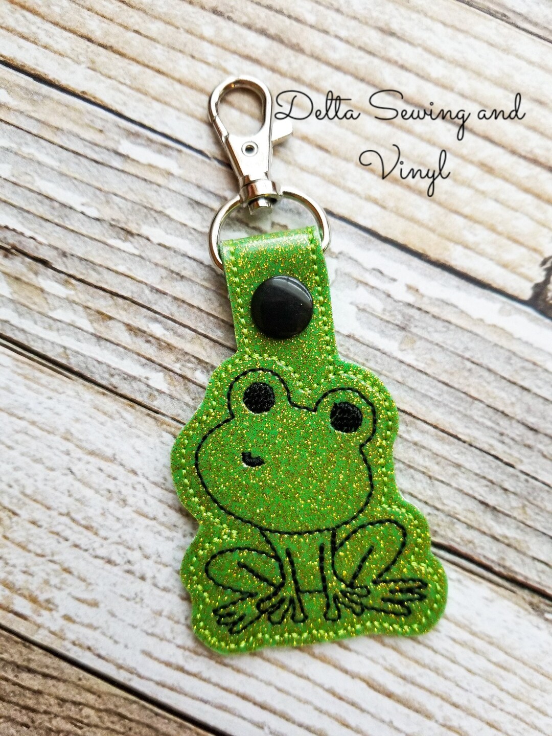 Frog Keychain, Frog Key Fob, Frog Charm, Frog Zipper Pull, Green Frog ...