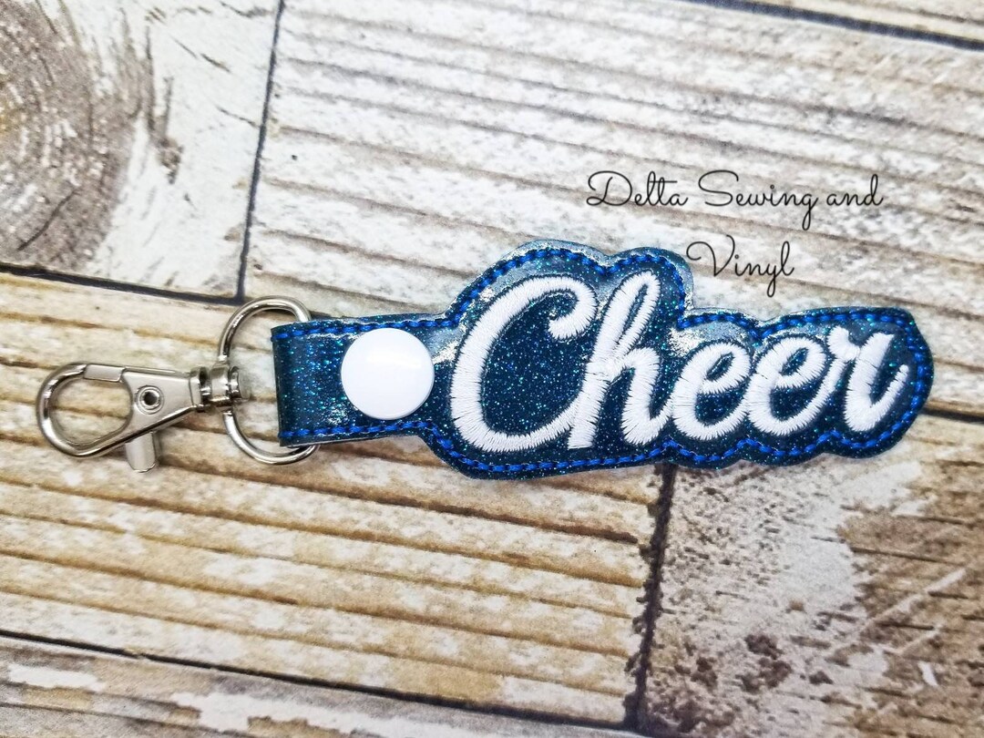 Cheer Keychain, Cheer Key Fob, Cheerleading Keychain, Cheerleader Key ...