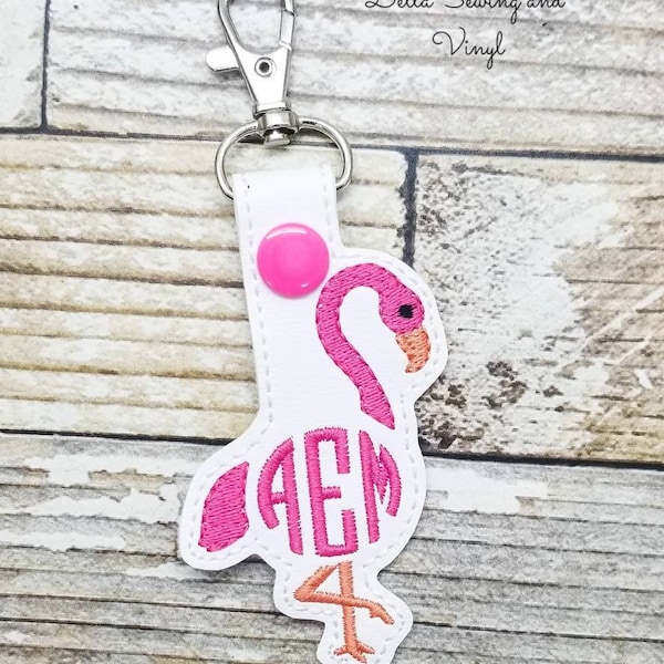 Flamingo Keychain - Etsy