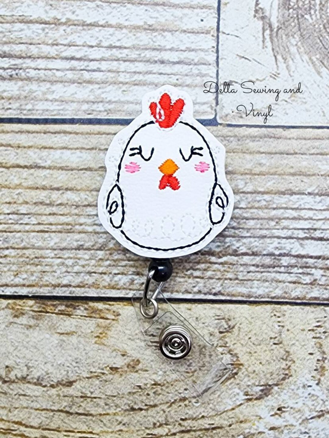 Chicken Id Badge Reel, Chicken Work Badge, Farm Animal Badge Reel ...
