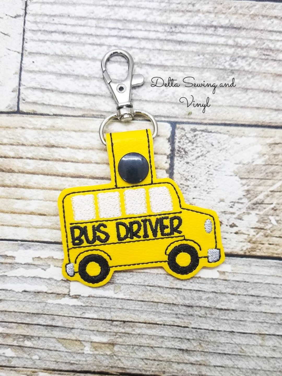 School Bus Keychain, School Bus Key Fob, Bus Driver Gift, Back to ...