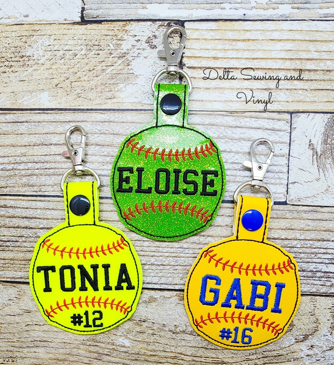 Softball Keychain, Softball Team, Softball Team Bag Tag, Softball Bat ...