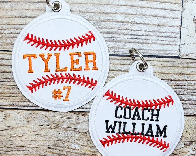 Custom Baseball Bag Nametag | Personalized Baseball Name Tag | Acrylic ...