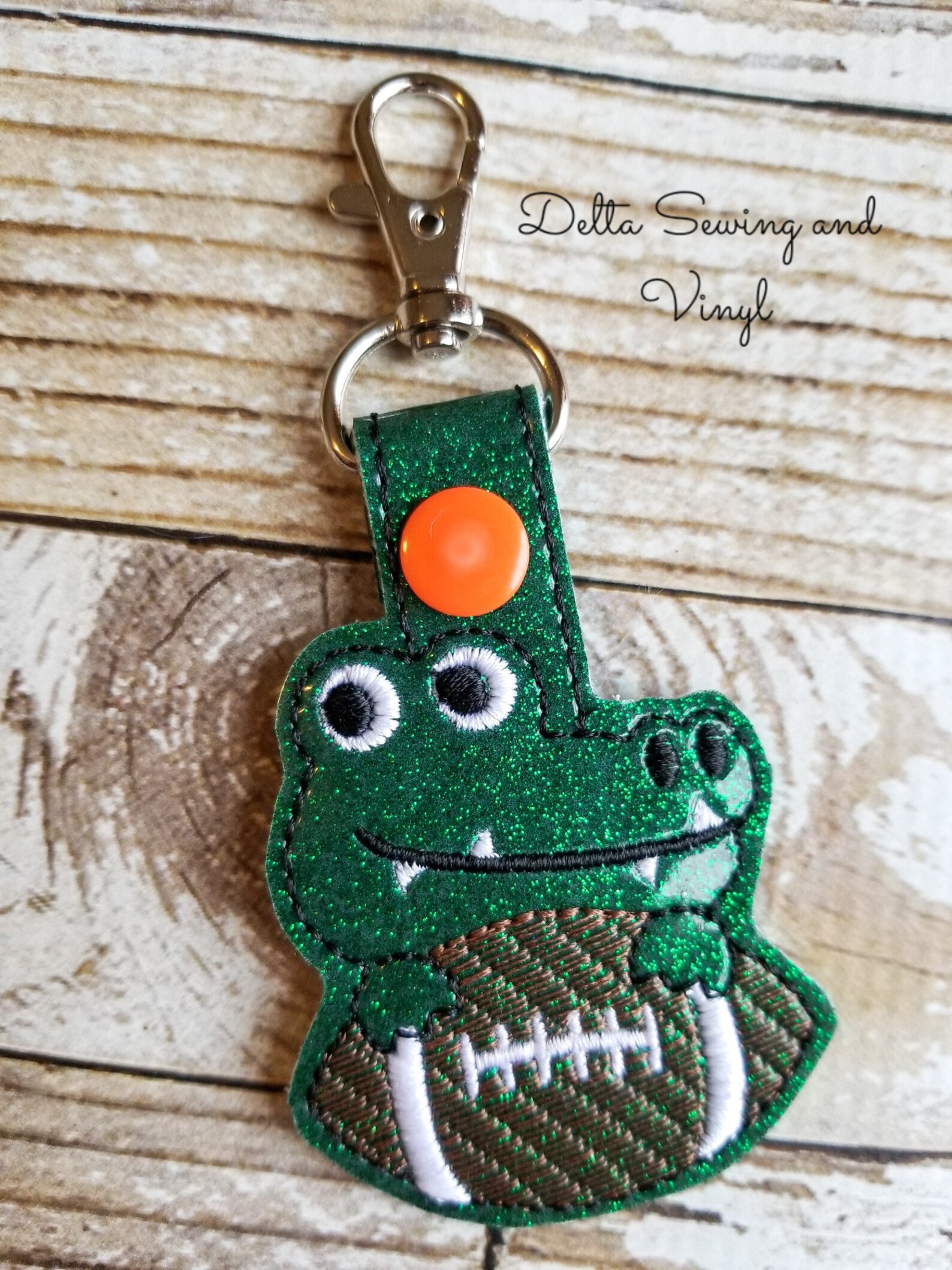 Gator Keychain Football Keychain Gator Key Fob SEC Football | Etsy