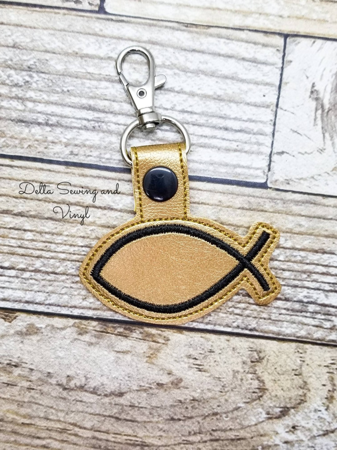 Ichthus Keychain, Christian Fish Key Fob, Fish Charm, Religious Zipper ...