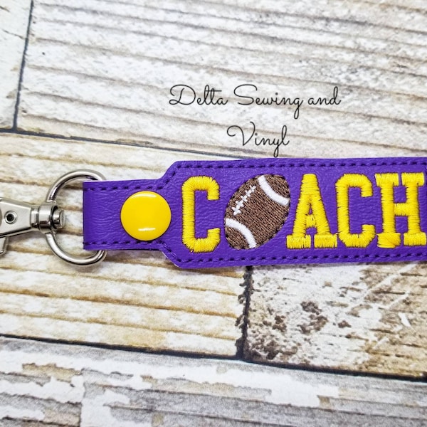 Football Keychain - Etsy