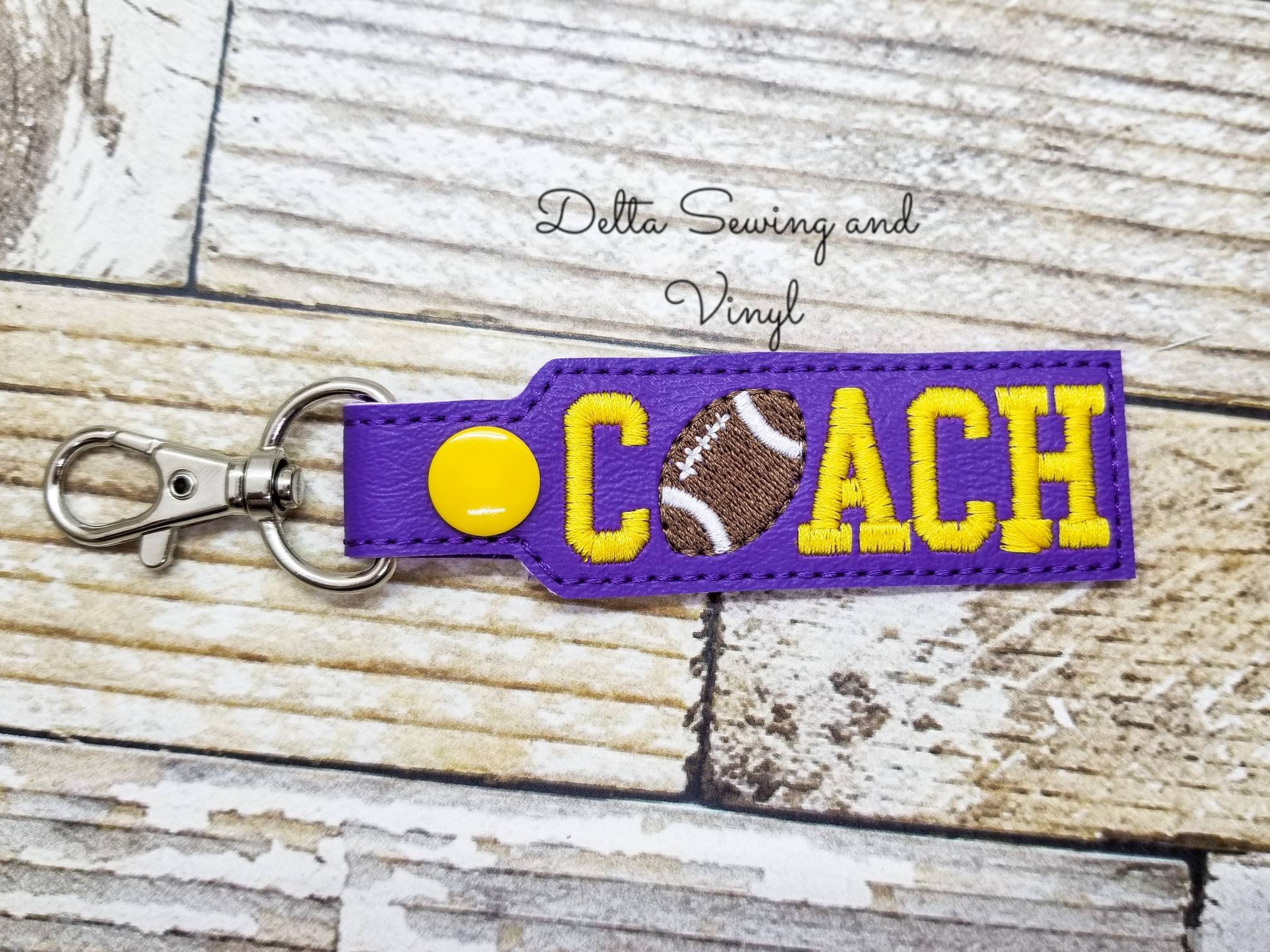 Football Coach Keychain Coach Key Fob High School Football - Etsy