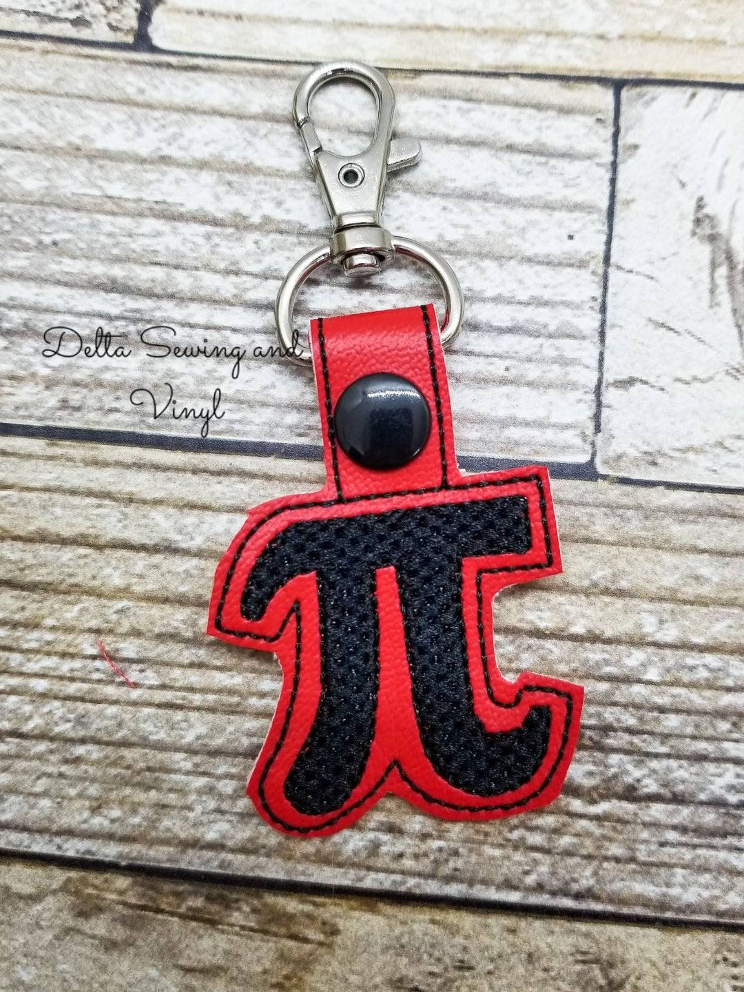 Pi Keychain, Math Key Fob, Pi Charm, Mathematics Zipper Pull, Pi Symbol ...