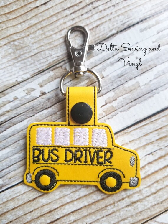 School Bus Keychain School Bus Key Fob Bus Driver Gift Back | Etsy