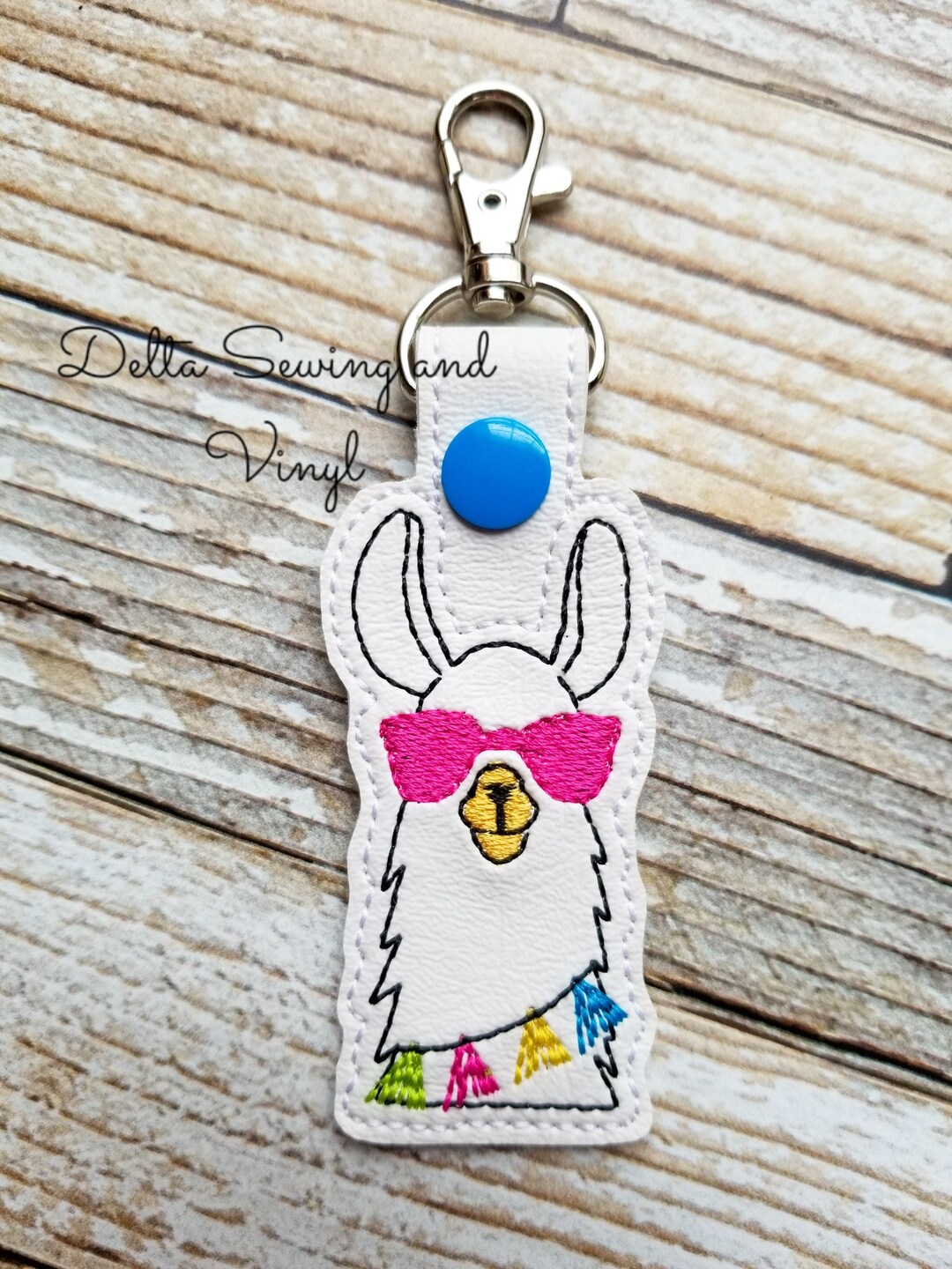 Llama Keychain, Llama Key Fob, Llama Snap Tab, Llama Charm, Llama ...