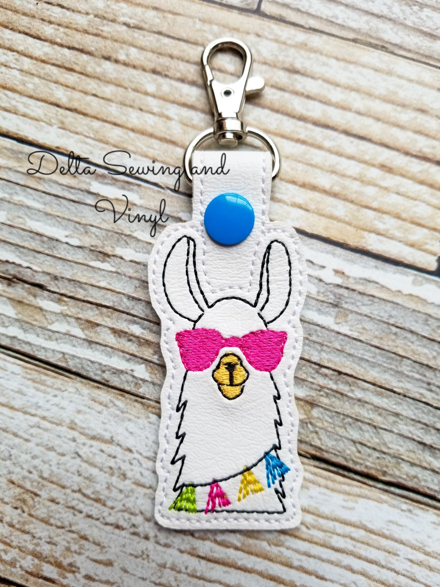 Llama Keychain Llama Key Fob Llama Snap Tab Llama Charm - Etsy