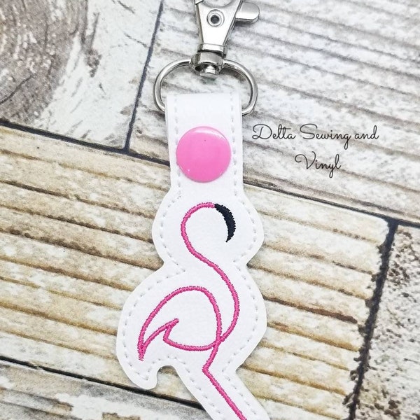 Flamingo Keychain - Etsy