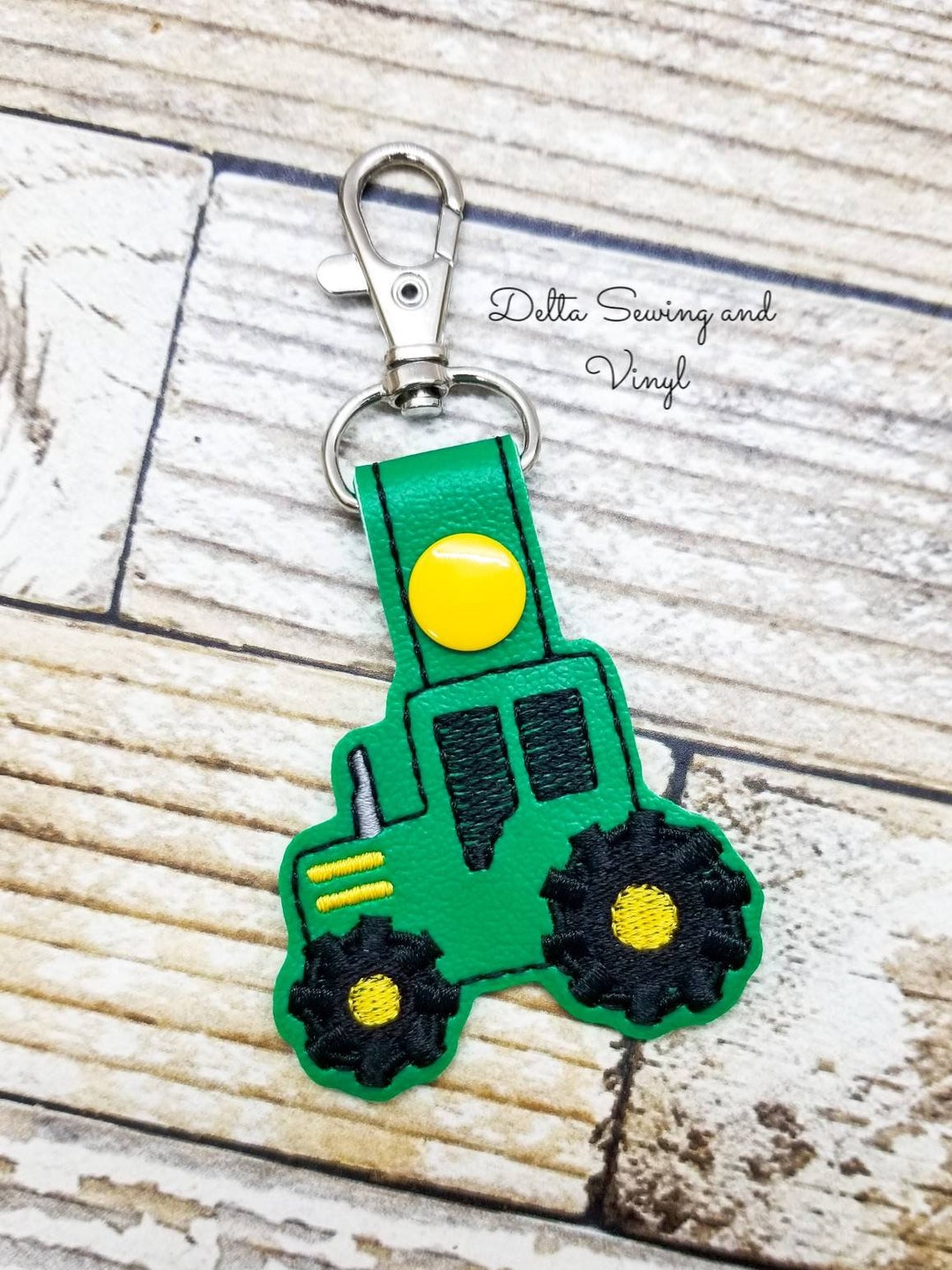 Tractor Keychain, Tractor Snap Tab, Tractor Key Fob, Tractor Charm - Etsy