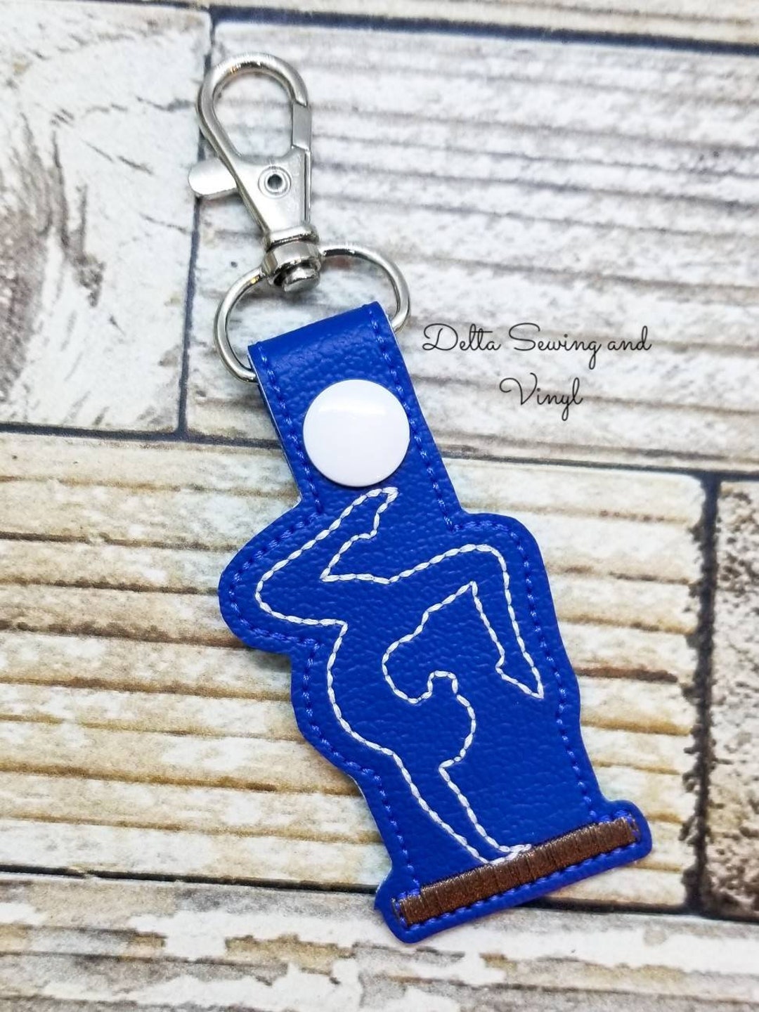 Gymnast Keychain, Gymnastics Key Fob, Balance Beam Bag Tag, Gym ...