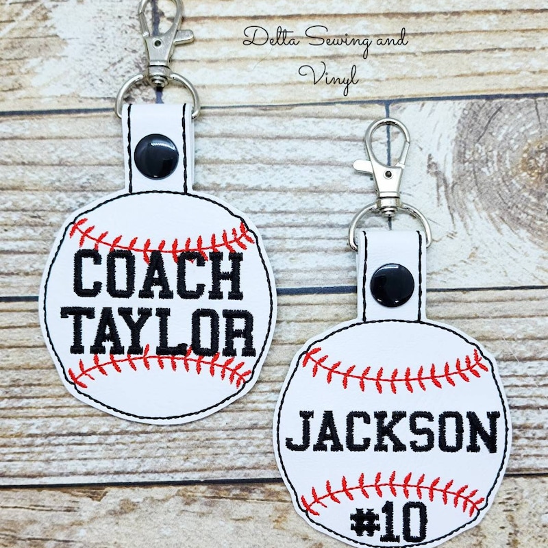 Baseball Keychain - Etsy