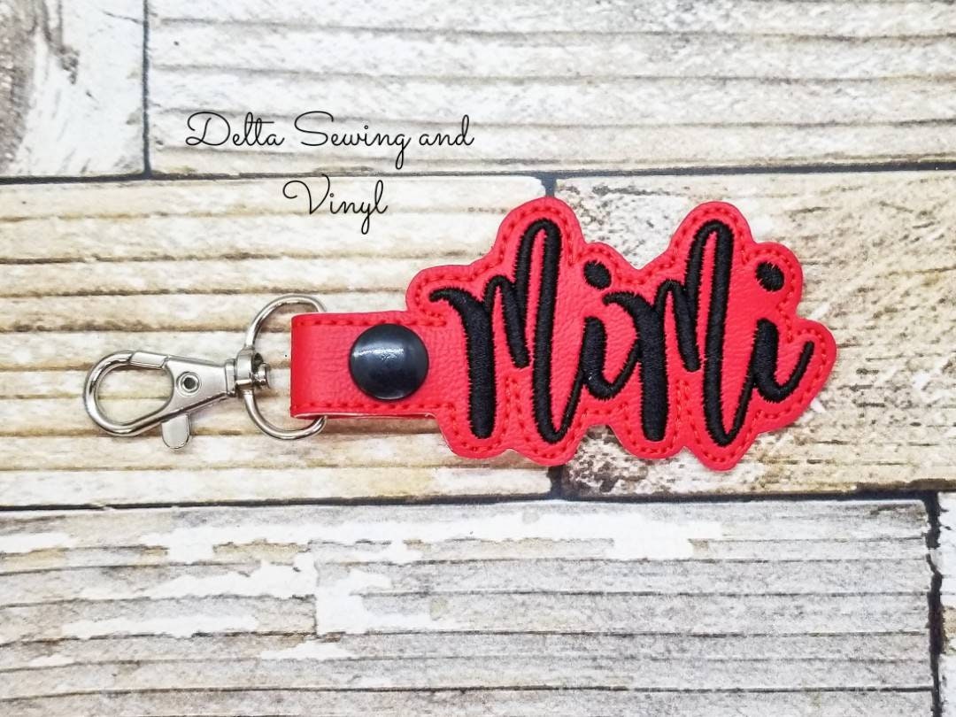 Mimi Keychain, Mimi Key Fob, Nana, Gigi, Grandma, Grandmother, Granny ...