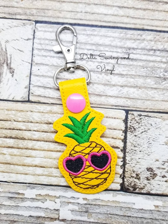 Pineapple Key Fob Pineapple Keychain Pineapple Gift - Etsy UK